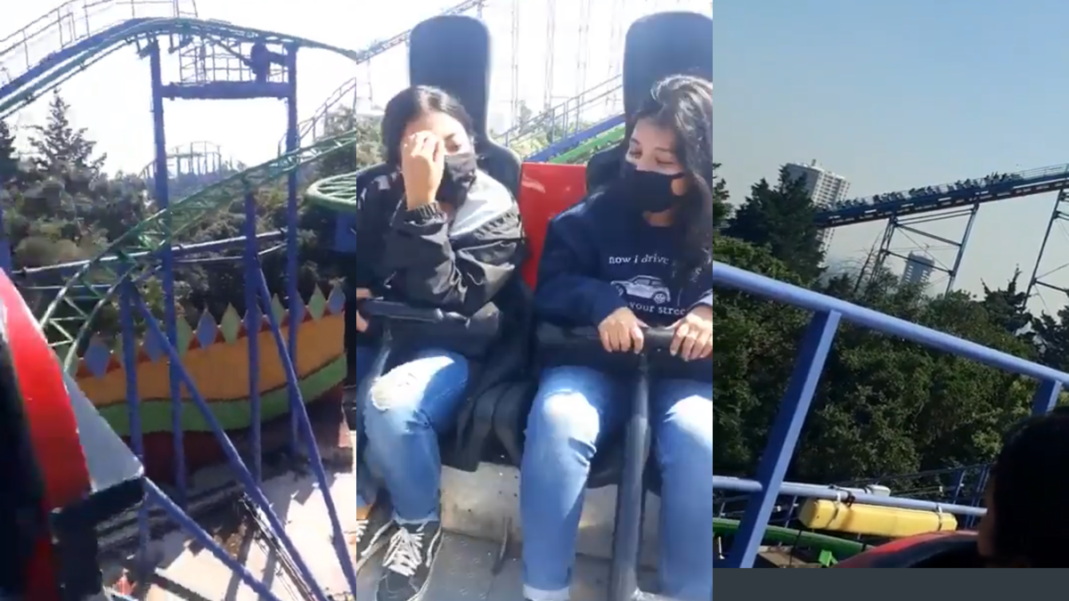 Jóvenes Quedan Atrapadas En Juego De Six Flags México