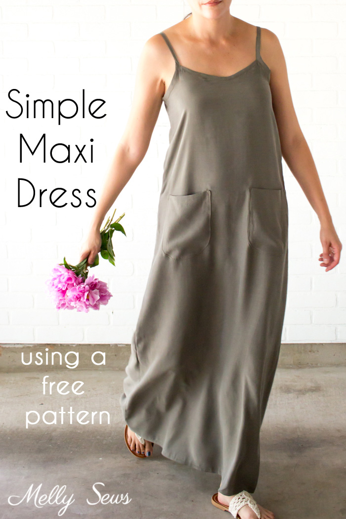 Sewing Pattern Summer Maxi Dress Sewing