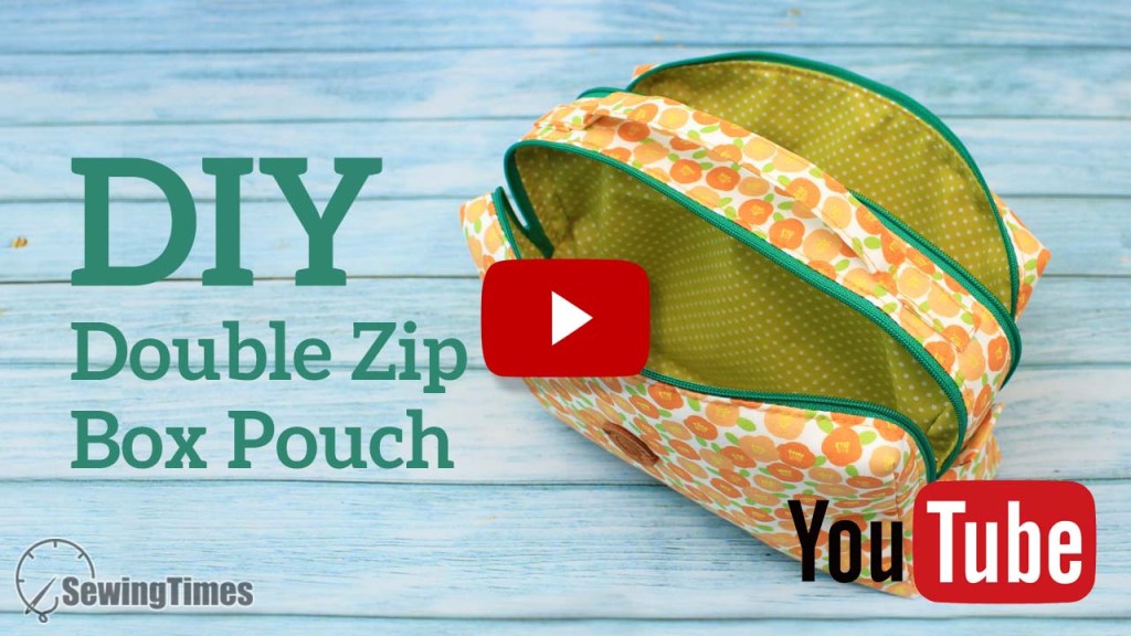 Diy Double Zipper Box Pouch Diy Pouch And Bag With Sewingtimes