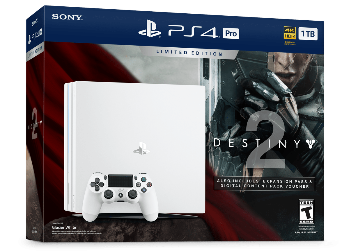 Glacier White Playstation 4 Pro Destiny 2 Bundle Announced Seasoned