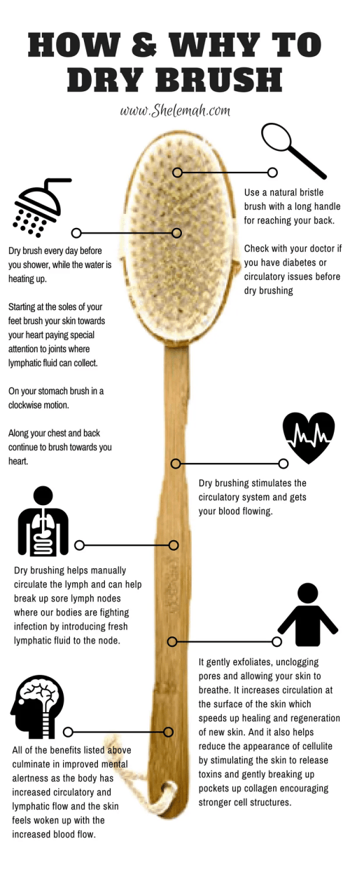 Dry Brushing For Skin Circulatory And Lymphatic Health Shelemah