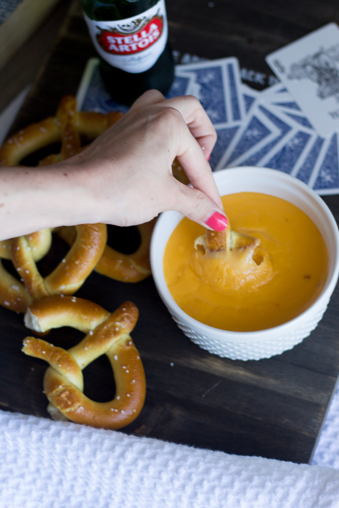 Soft Pretzels And Beer Cheese Dip Simply J And K