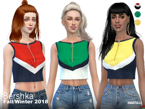 Halter Top By Martalisofia Sims 4 Female Clothes