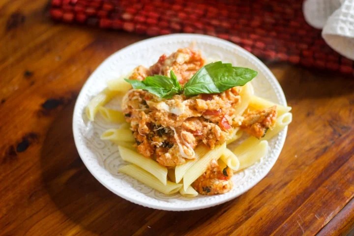 Baked Chicken Parmesan With Vodka Sauce Sip Bite Go