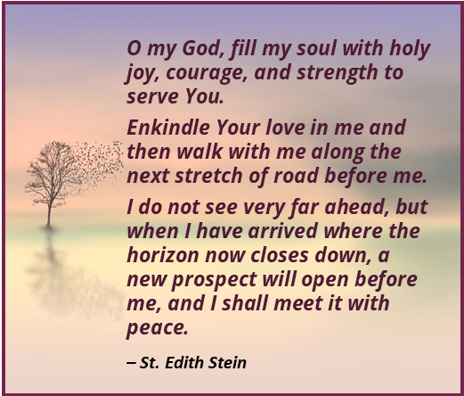 Edith Stein Prayer St John Neumann Parish Bryn Mawr Pa