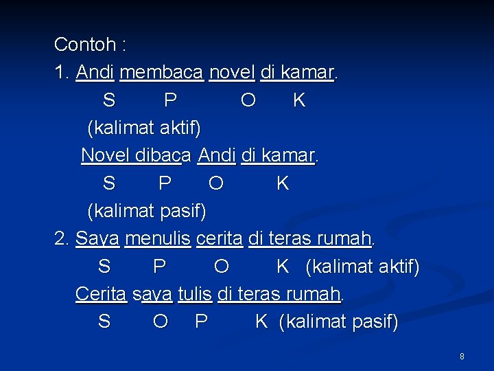 Yuk Simak Contoh Kalimat Pasif Dengan Pola Spok Terlengkap Catatan