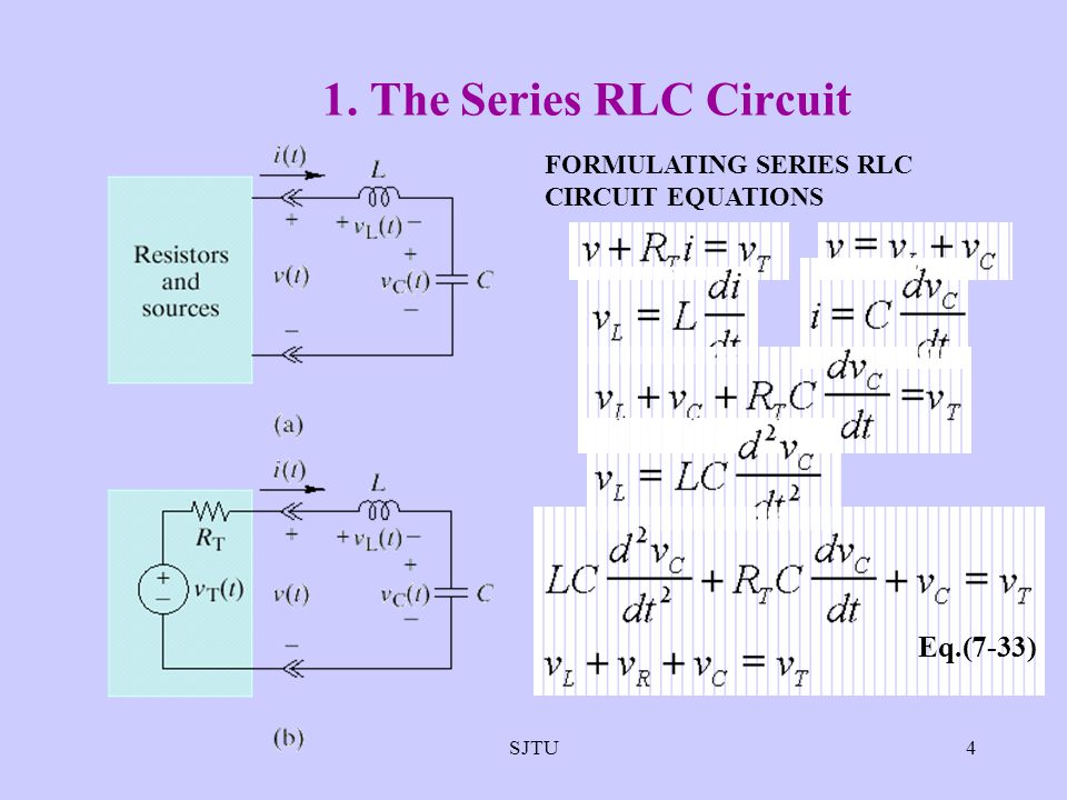 Rlc Series Circuit Equations Wiring Diagram