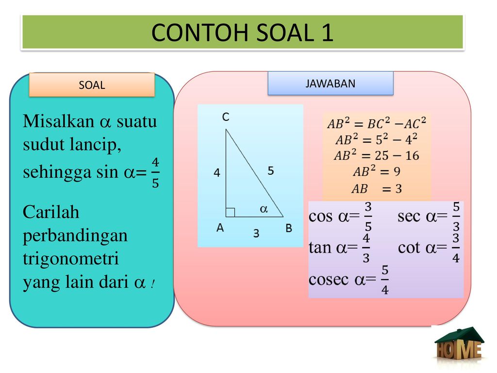 Diketahui A Dan B Adalah Sudut Sudut Lancip Dengan Sin A 45