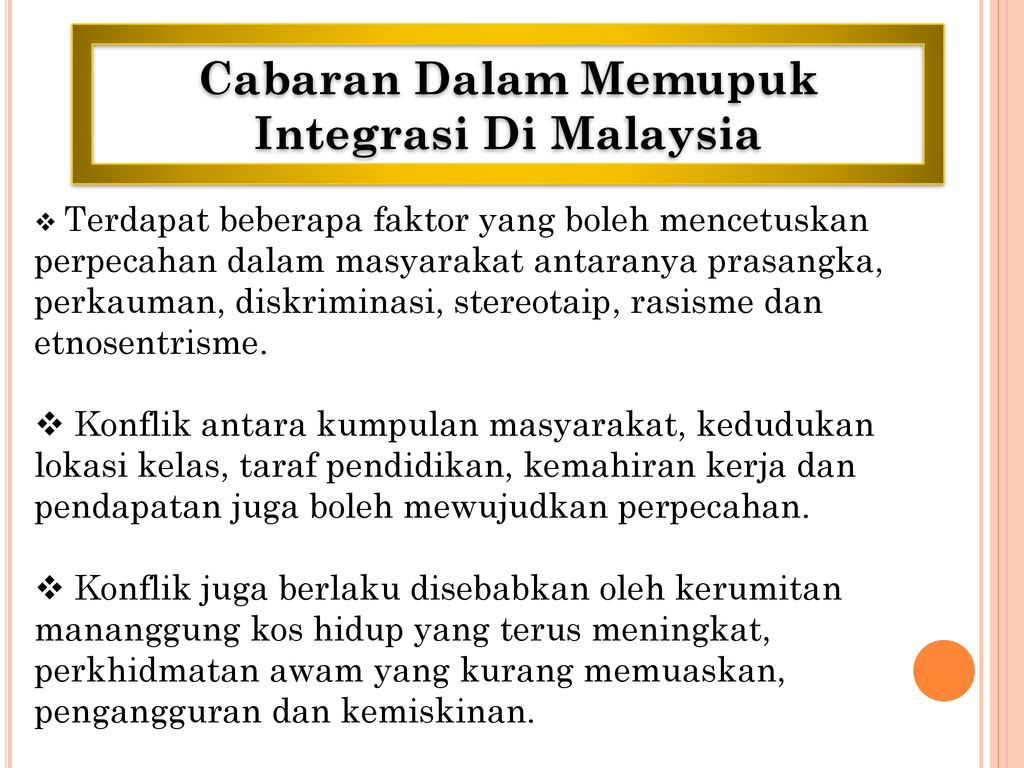 Lembaran Kerja Kaum Di Malaysia