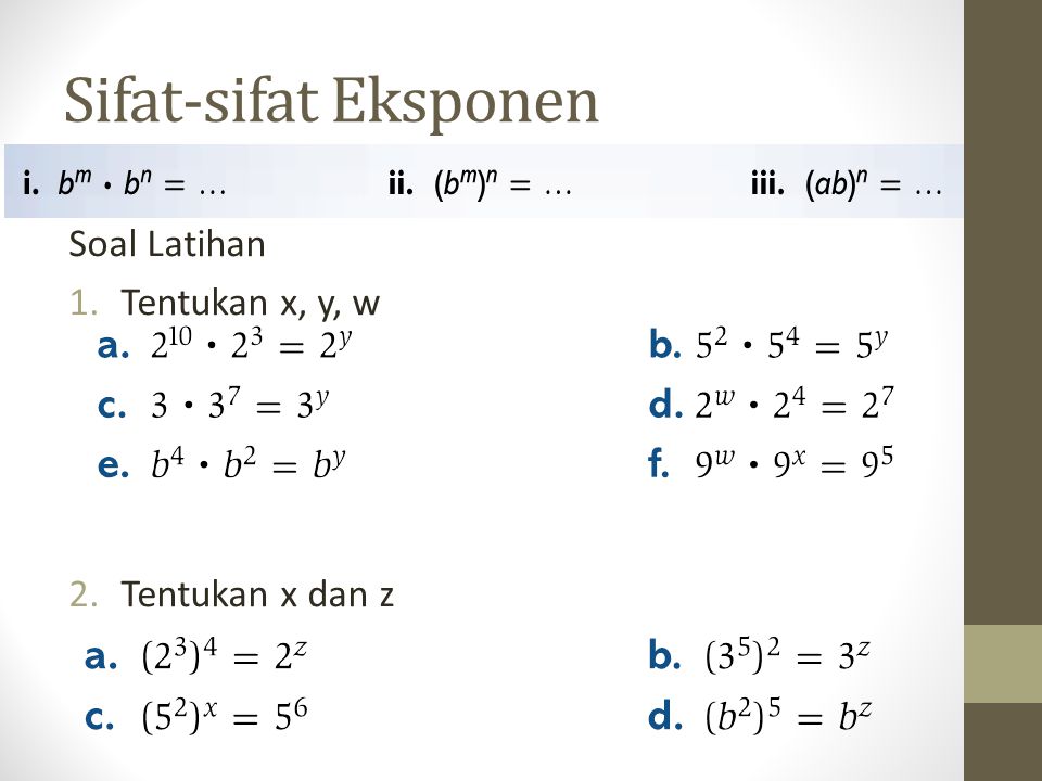 Lihat Contoh Soal Sifat Eksponensial Kelas 10 Terbaru Daftar Contoh