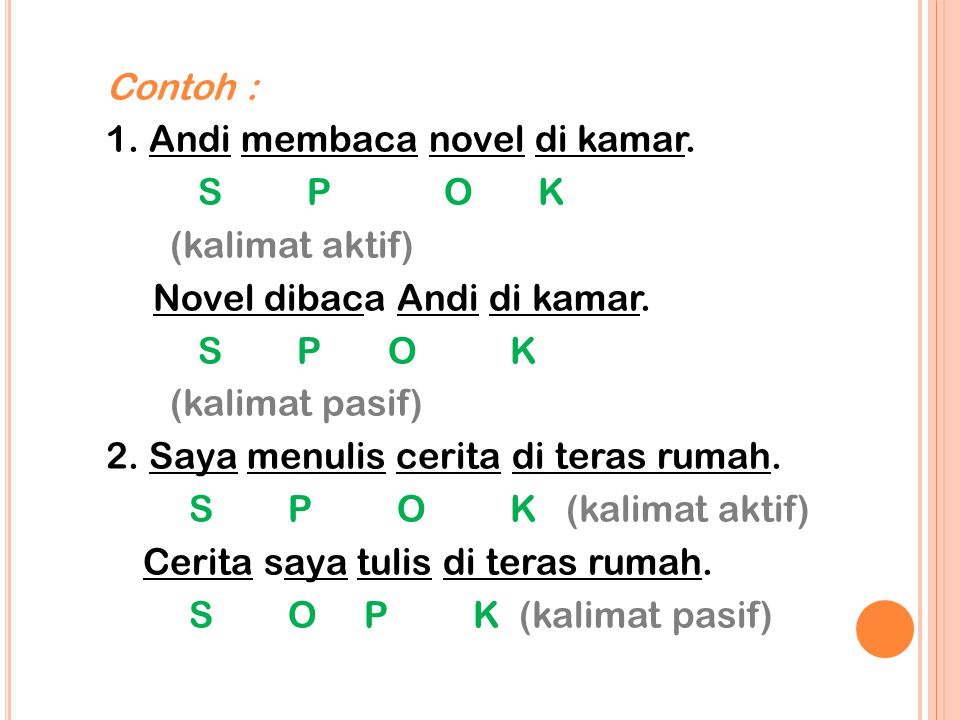 Inilah Contoh Kalimat Spok Dalam Bahasa Inggris Terlengkap Belajar