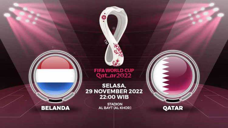 Link Live Streaming Belanda Vs Qatar Di Piala Dunia 2022