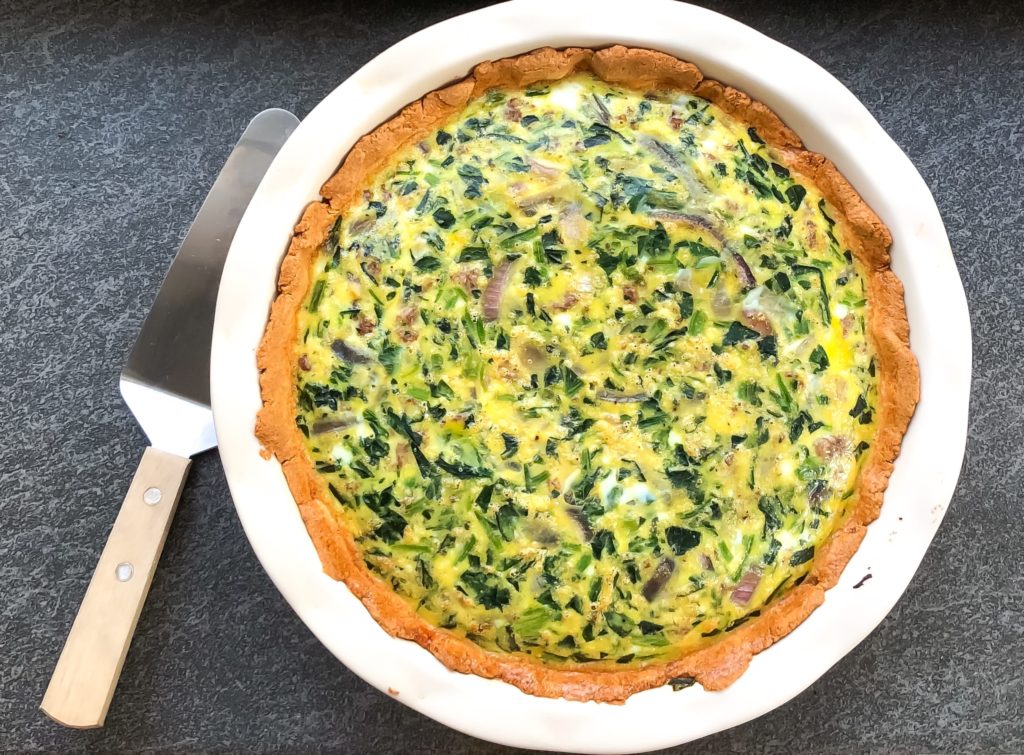 Spinach And Sausage Quiche Paleo By The Penny