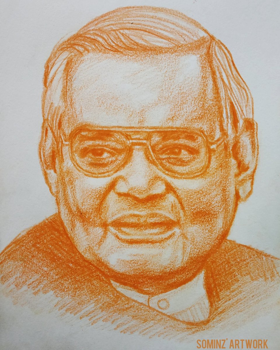 Drawing Atal Bihari Vajpayee Pencil Sketch Download Free Mock Up