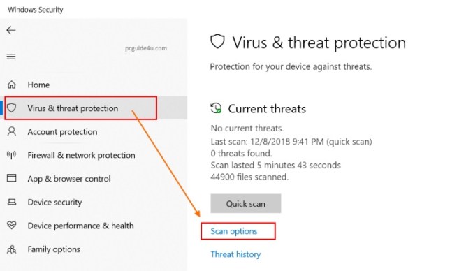 Windows Defender Offline Scan Run And Remove Viruses