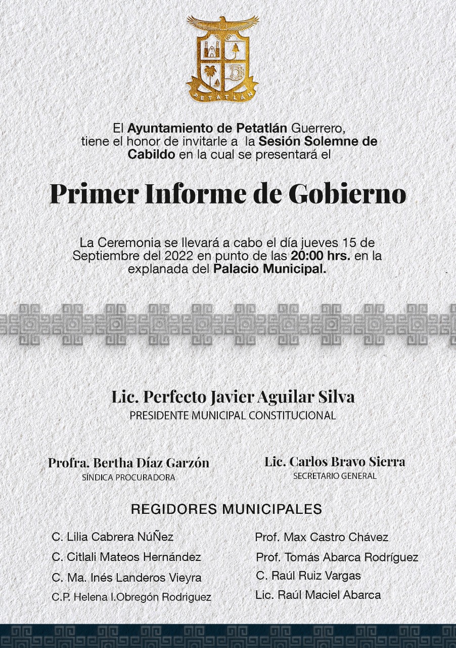 Primer Informe De Gobierno Petatlán Guerrero