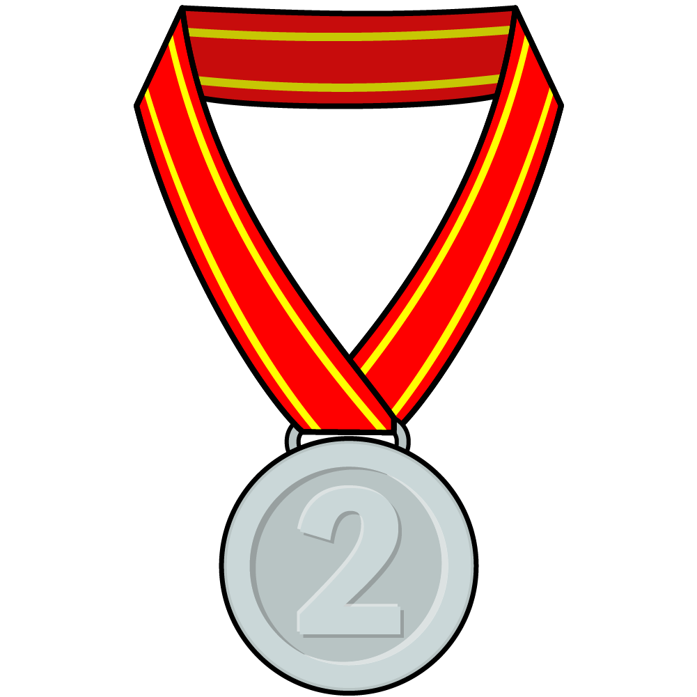 Free Second Place Medal Clipart Royalty Free Pearly Arts