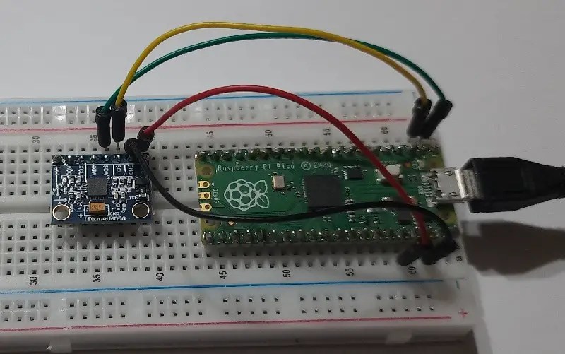 Using Gyroscope And Accelerometer With Mpu6050 Raspberry Pi Pico And