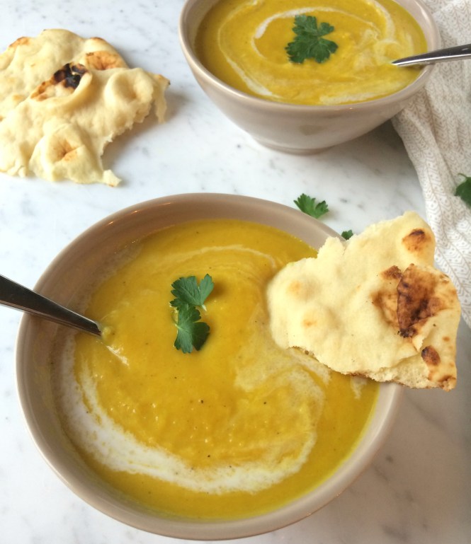 Ginger Butternut Squash Soup With Coconut Milk Pickled And Poached