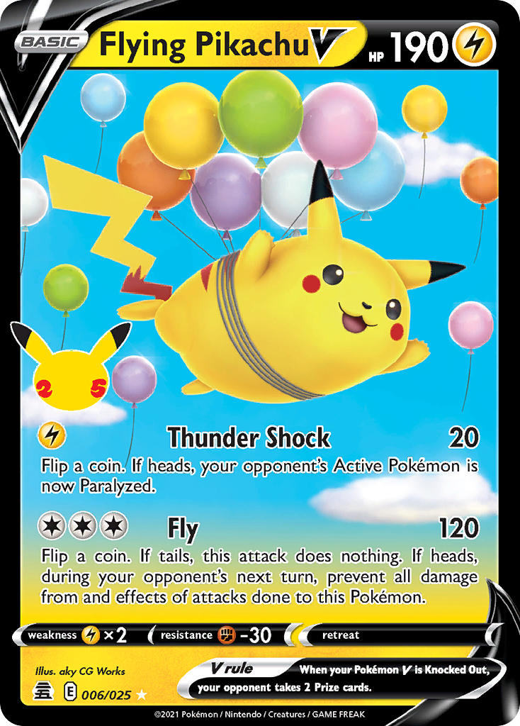 Flying Pikachu V · Celebrations Cel 006 ‹ Pkmncards