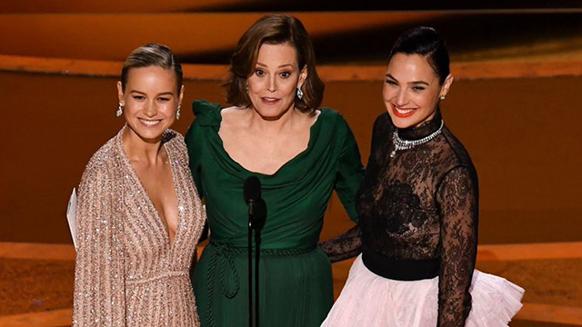 Gal Gadot Brie Larson Y Sigourney Weaver Oscar 2020