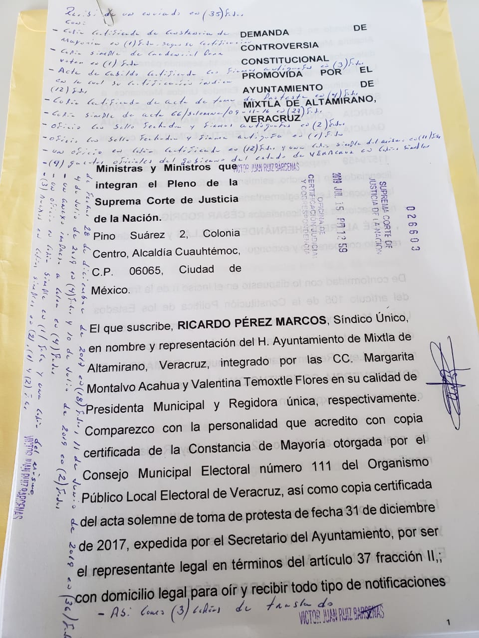 Presentan Ediles Destituidos Controversia En La Scjn Contra