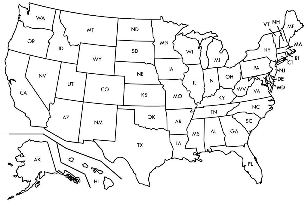 Large Printable Outline Map Of The United States Printable Us Maps