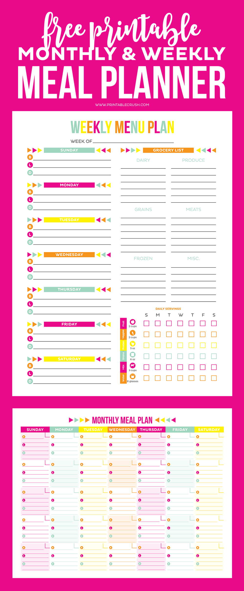 9 Editable Weekly Meal Planner Template Word Template Free Download