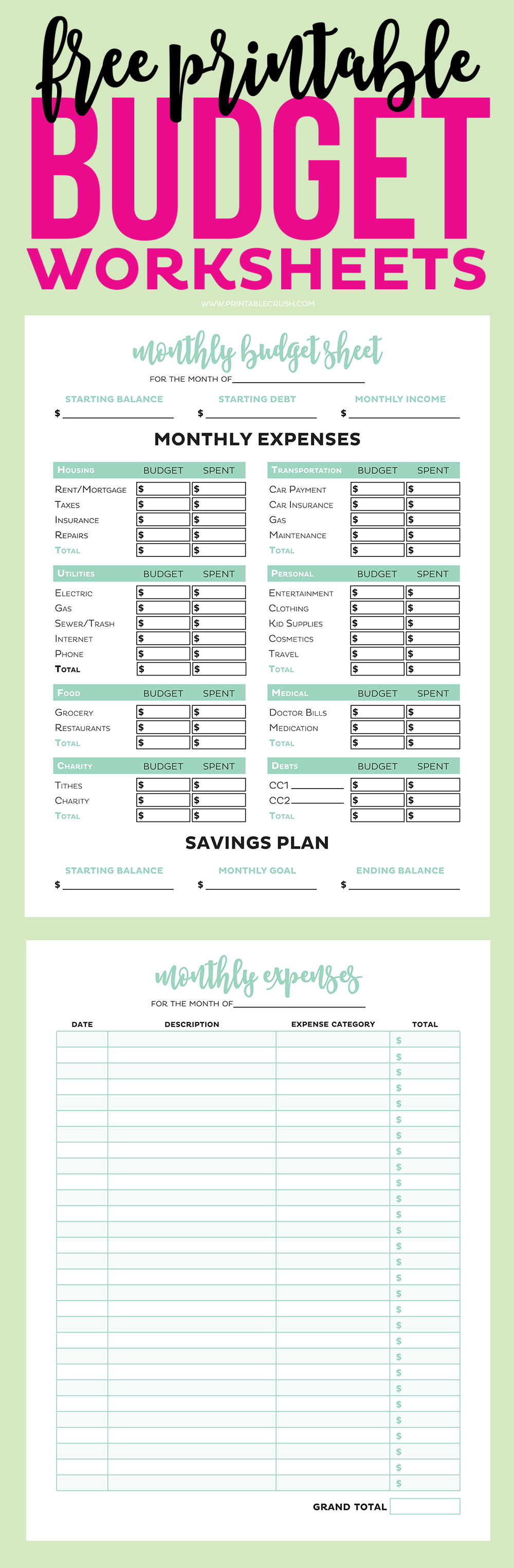 30 Basic Budget Worksheet Worksheets Decoomo