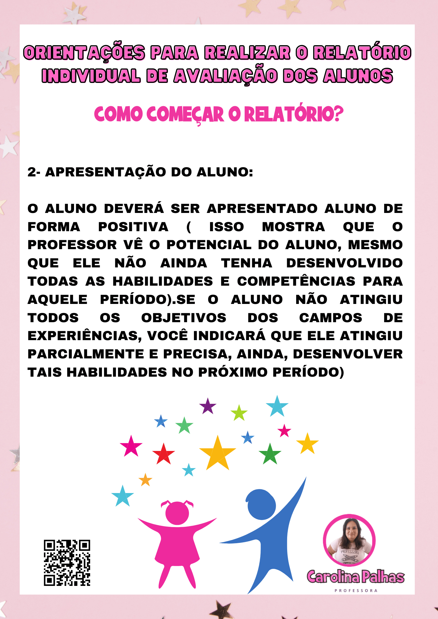 Como Elaborar O Relatório De Individual De Avaliação Professora