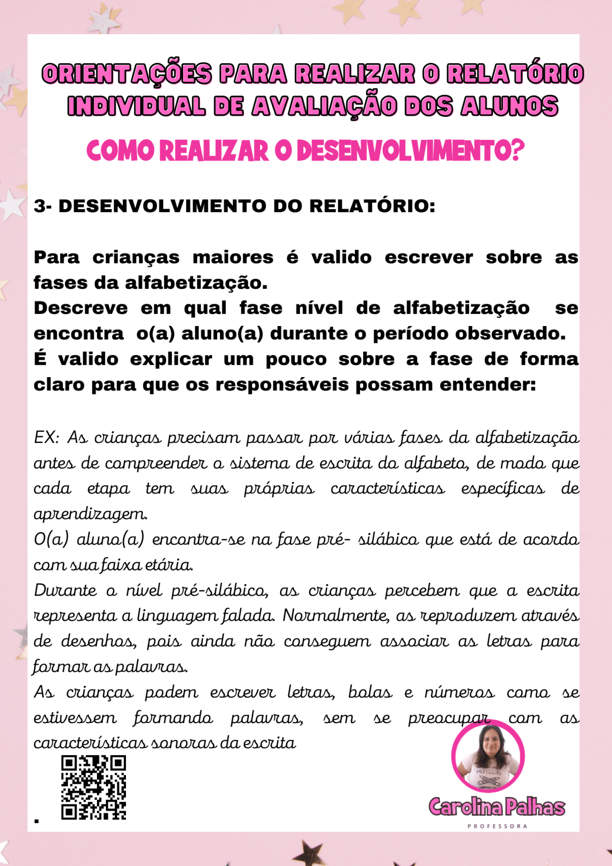 Como Elaborar O Relatório De Individual De Avaliação Professora