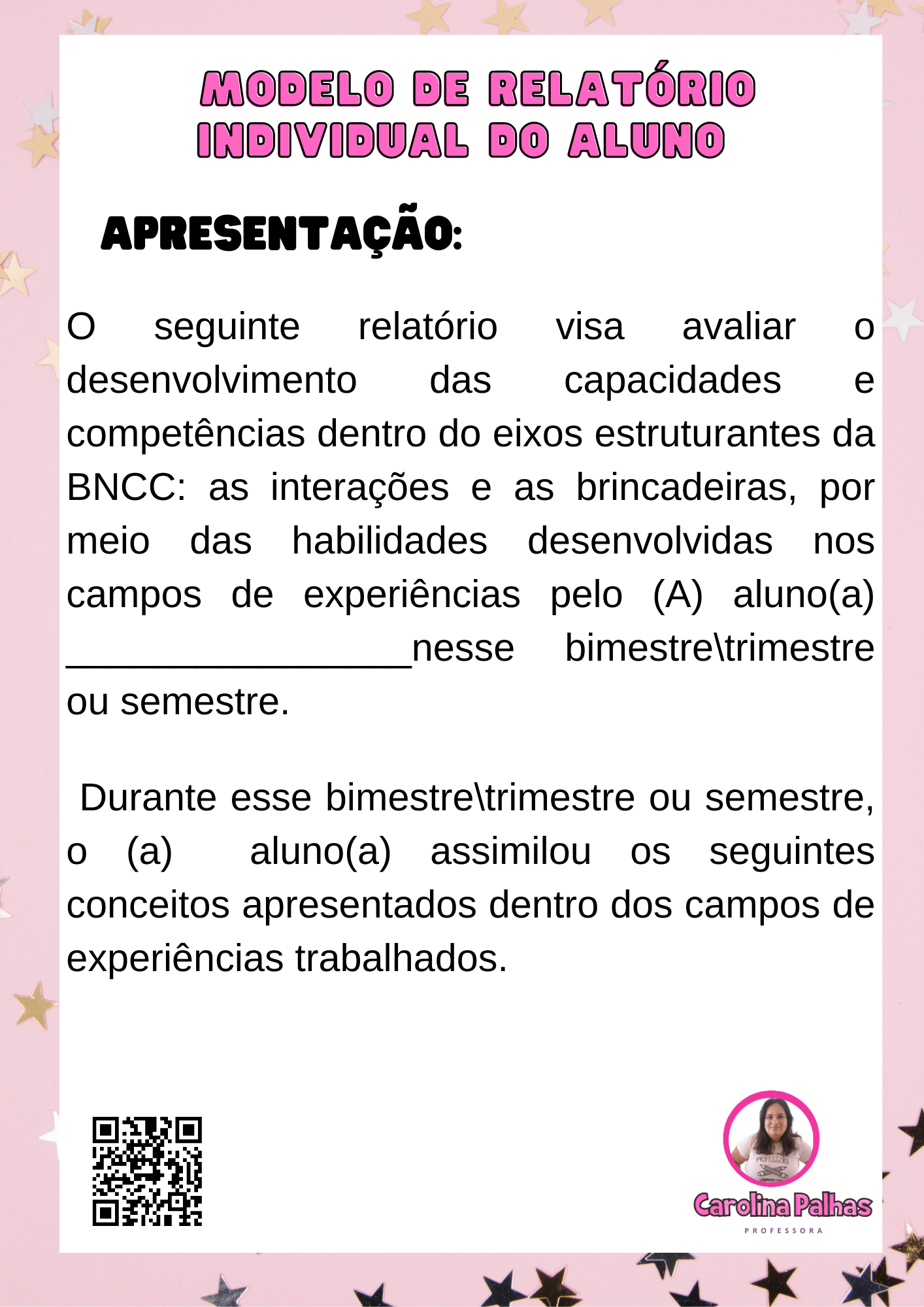 Como Elaborar O Relatório Individual Do Aluno Da Pré Escola De Acordo