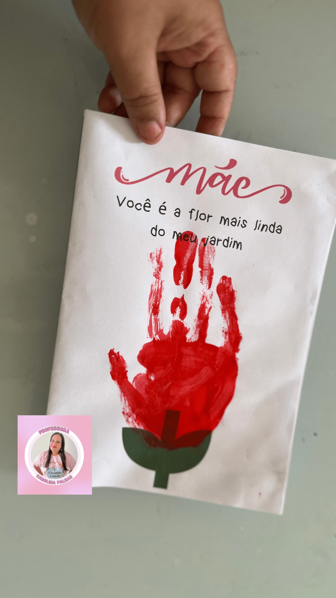 Dia Das Mãescartão Dia Da Mães Professora Carolina Palhas