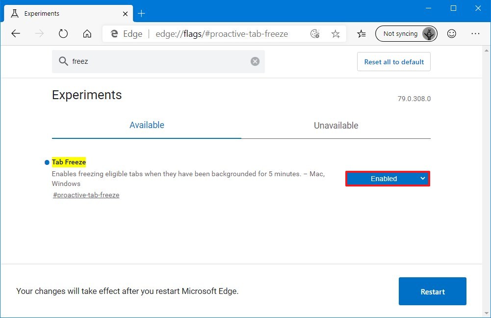 How To Enable Tab Memory Saving Feature On Microsoft Edge Chromium