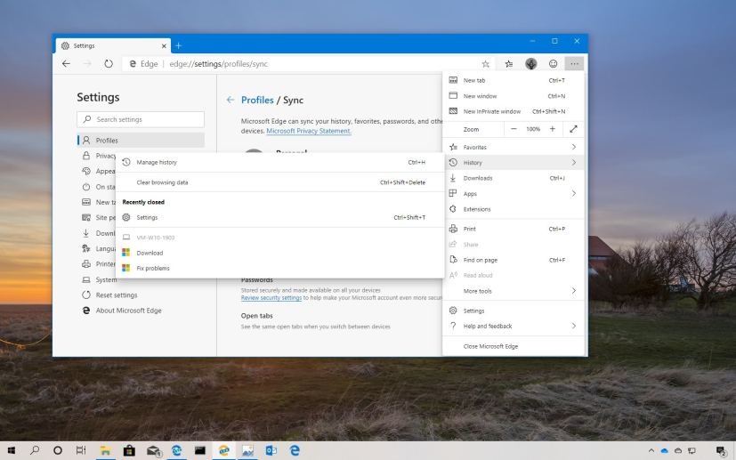 How To Enable Open Tabs Sync On Microsoft Edge Pureinfotech