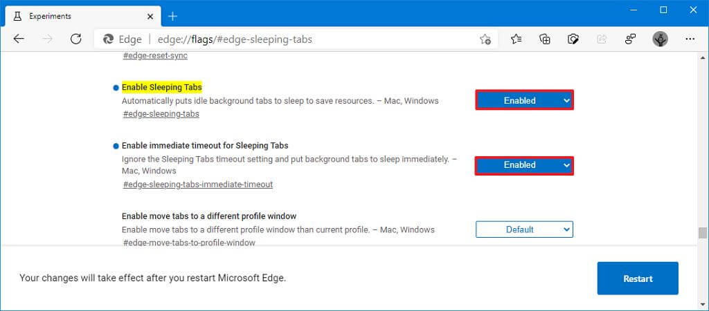 How To Enable Sleeping Tabs To Save Resources On Microsoft Edge