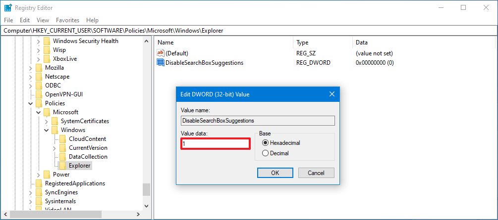 How To Disable Web Search Suggestions On Windows 10 Pureinfotech