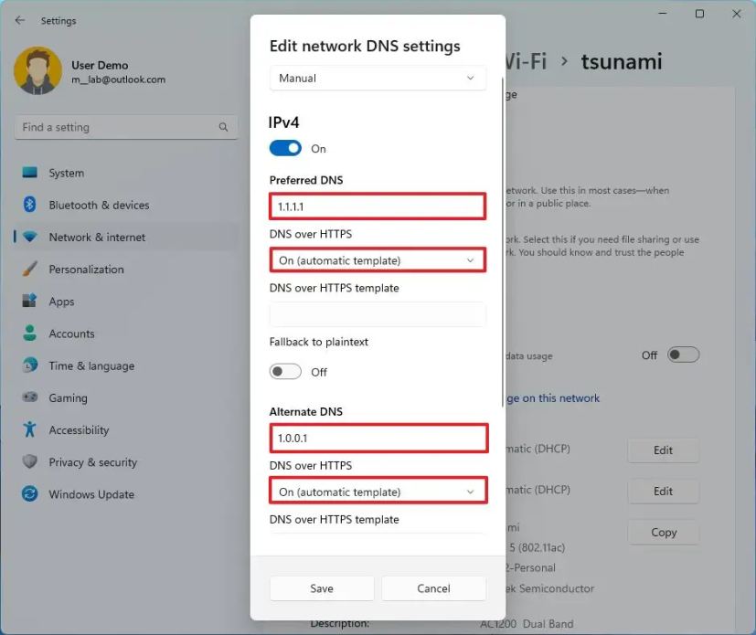 How To Enable Dns Over Doh On Windows 11 Pureinfotech