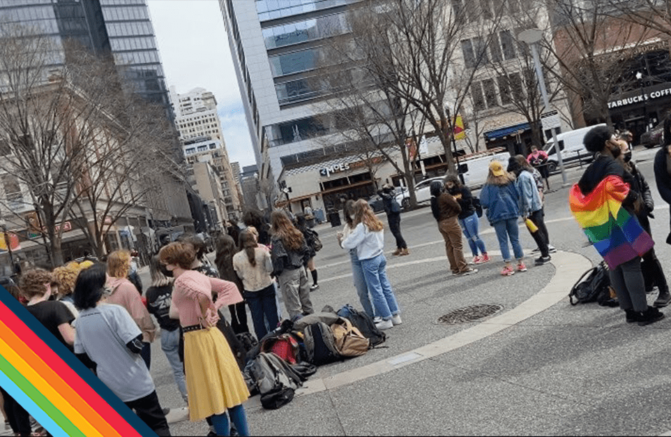 Lgbtq Pittsburgh Students Walkout In Protest Of Recent Anti Lgbtq Laws