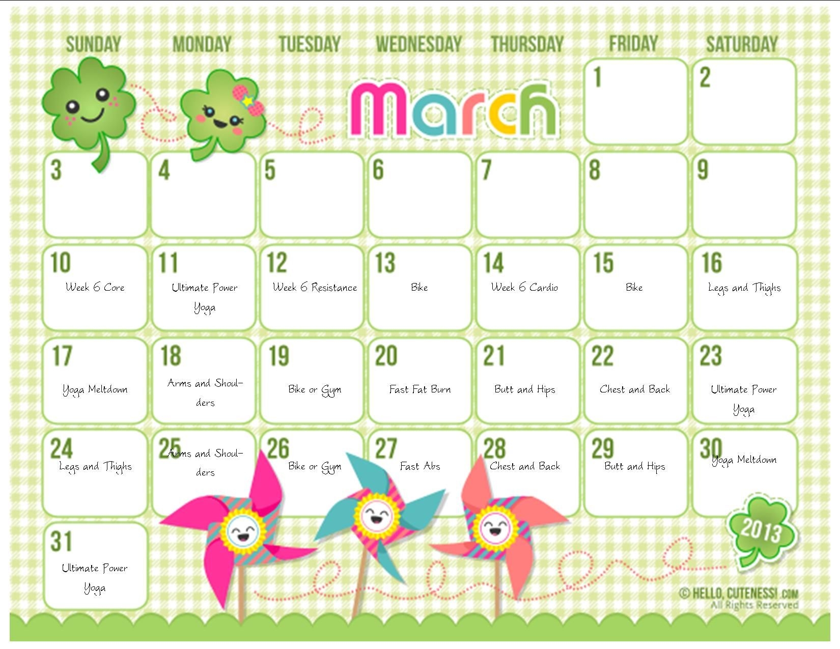 Cute Cat Free Printable Blank Calendar 2021 Printable Blank Calendar