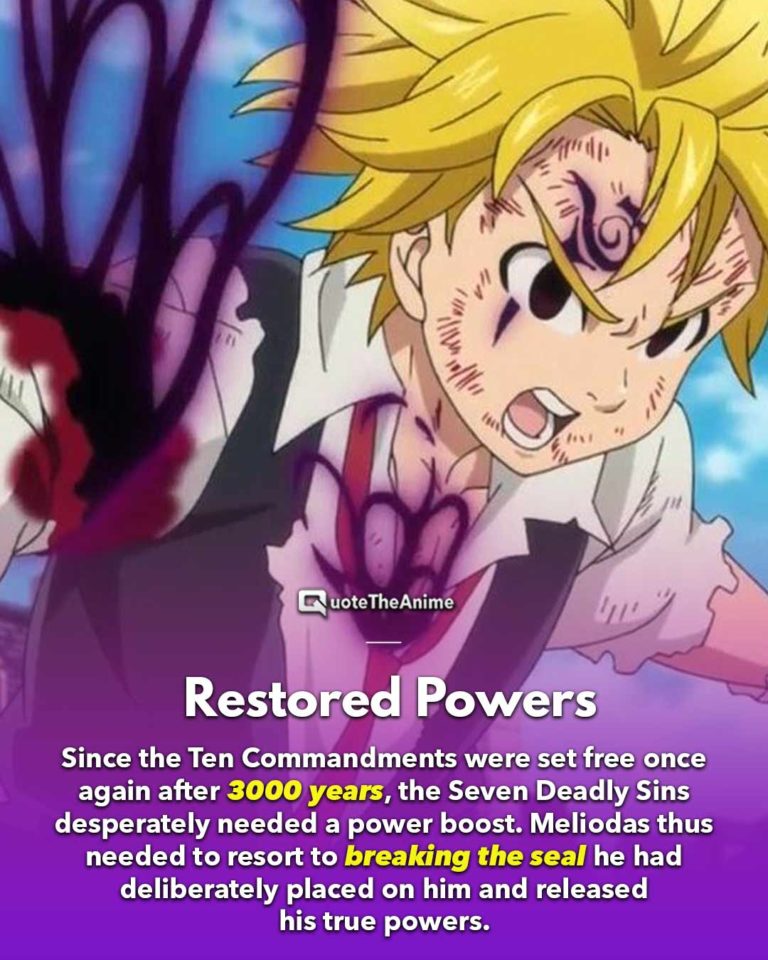 All Meliodas Forms And Power Levels Ranked Seven Deadly Sin Qta