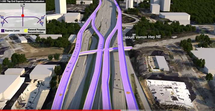 I 285 Top End Toll Lanes Would Bring Construction Of New Highway Access