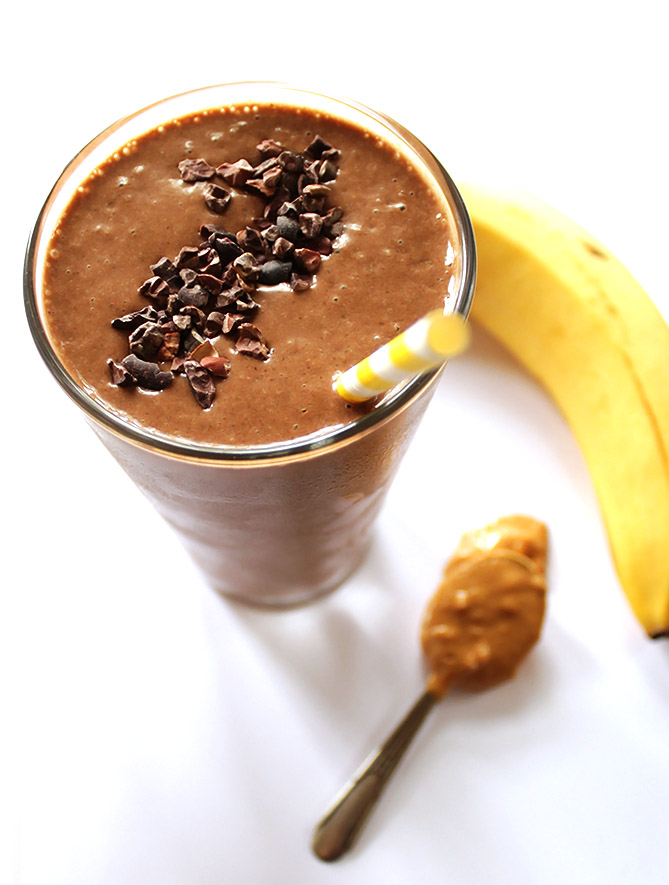 Chocolate Peanut Butter Banana Smoothie Robust Recipes