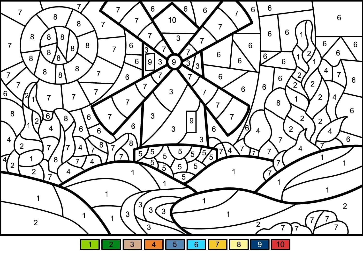 View 28 Adultos Dibujos Para Colorear Por Numeros Para Imprimir Pdf