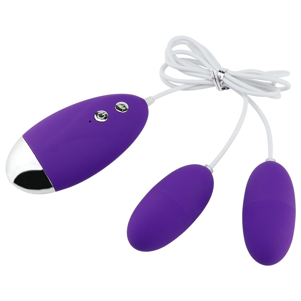 Double Eggs Vibrator 12 Frequency Stimulation Vagina Clitoris G Spot