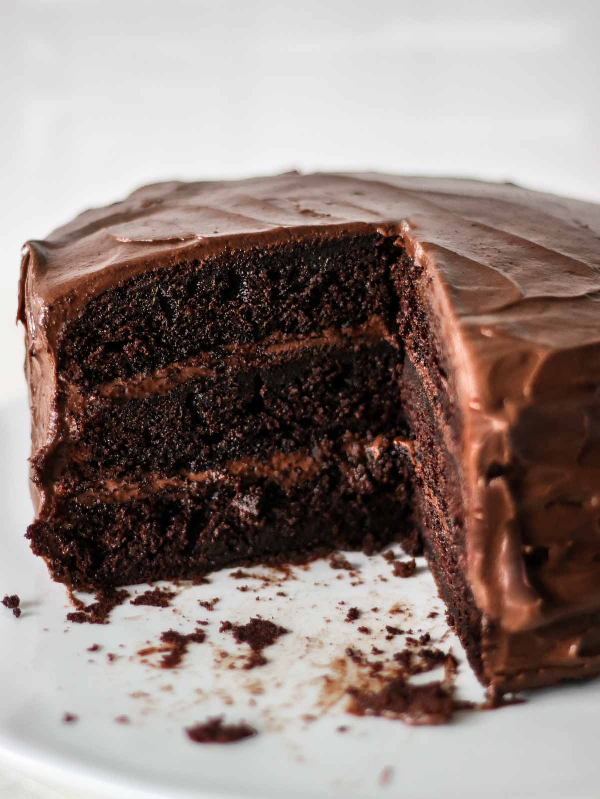 Chocolate Cake With Chocolate Cream Cheese Frosting Recipes By Carina