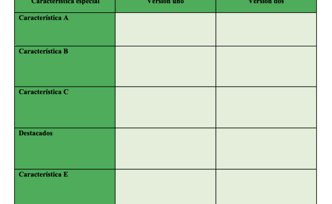 Ejemplos De Cuadro Comparativo En Word Kulturaupice Bilarasa