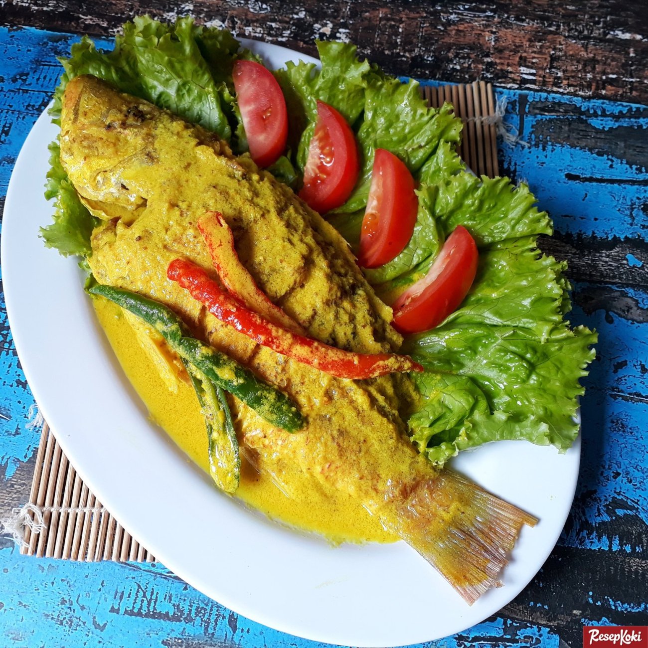 Ikan Kakap Bumbu Kuning Lezat Praktis Resep Resepkoki