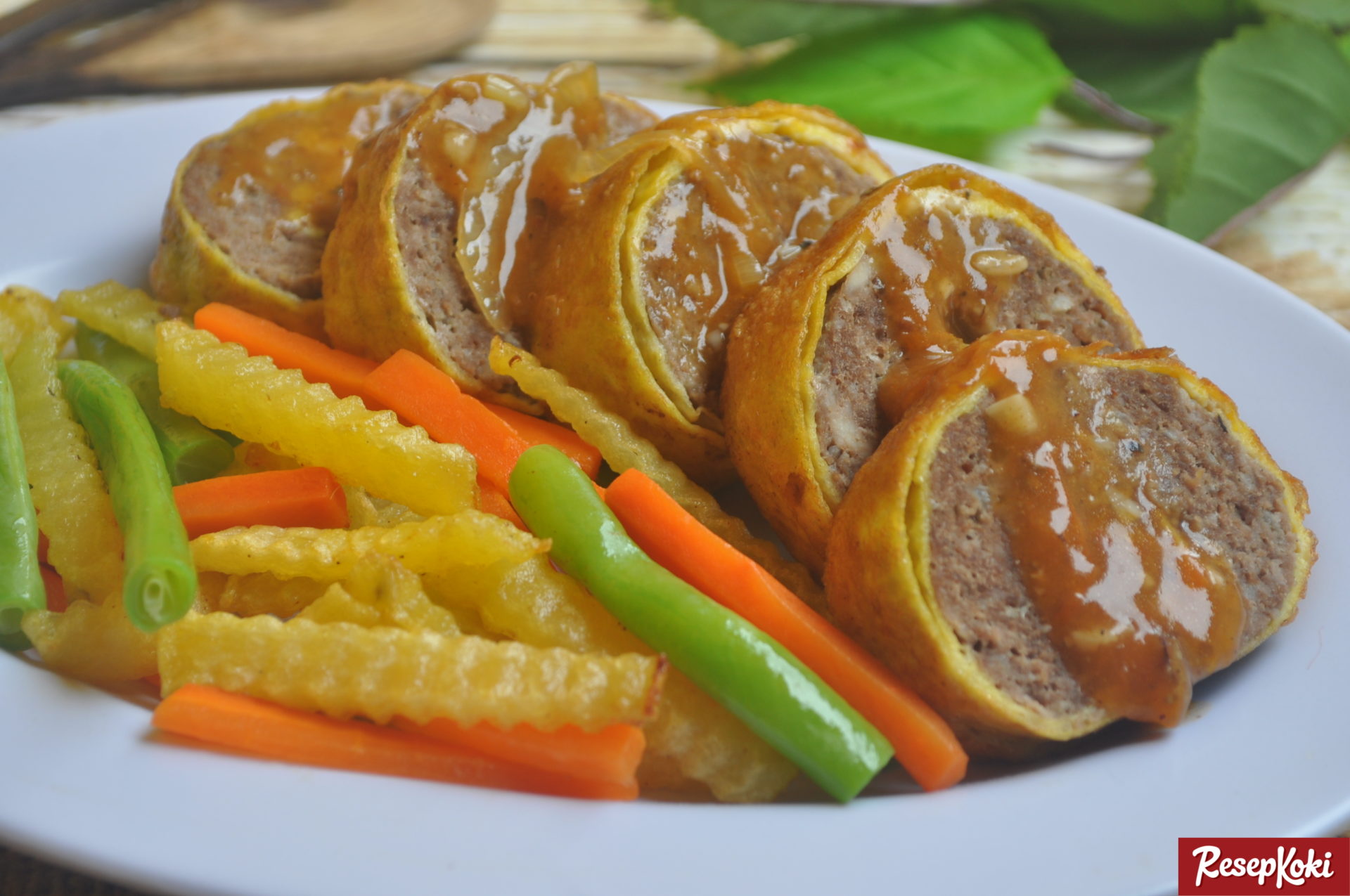 Rolade Daging Sapi Siram Saus Gurih Resep Resepkoki