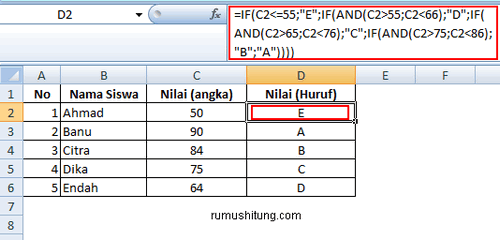 Cara Membuat Rumus Logika Di Excel Hongkoong